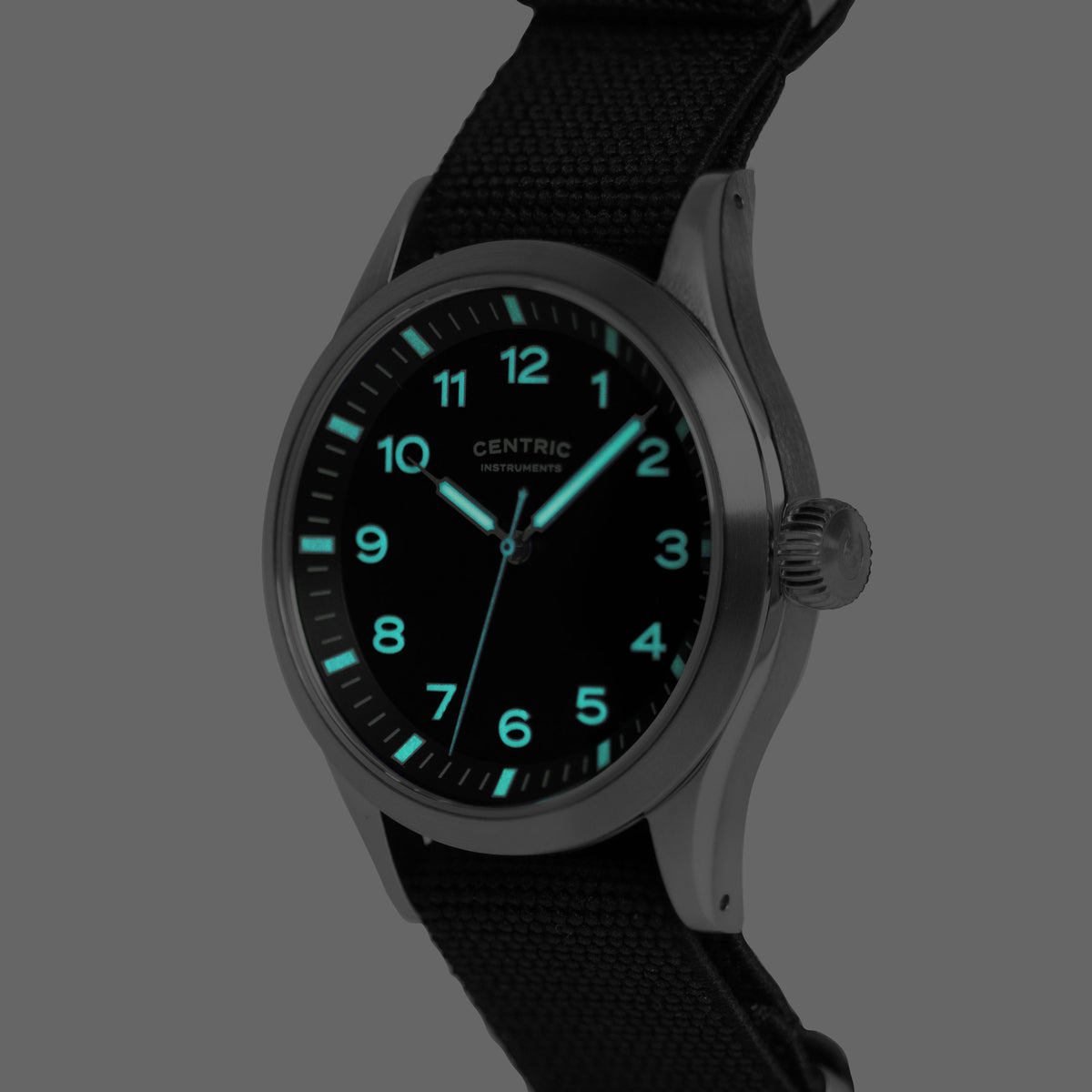 Field Watch MkIII Standard (Black) - Leather Band – Centric Instruments