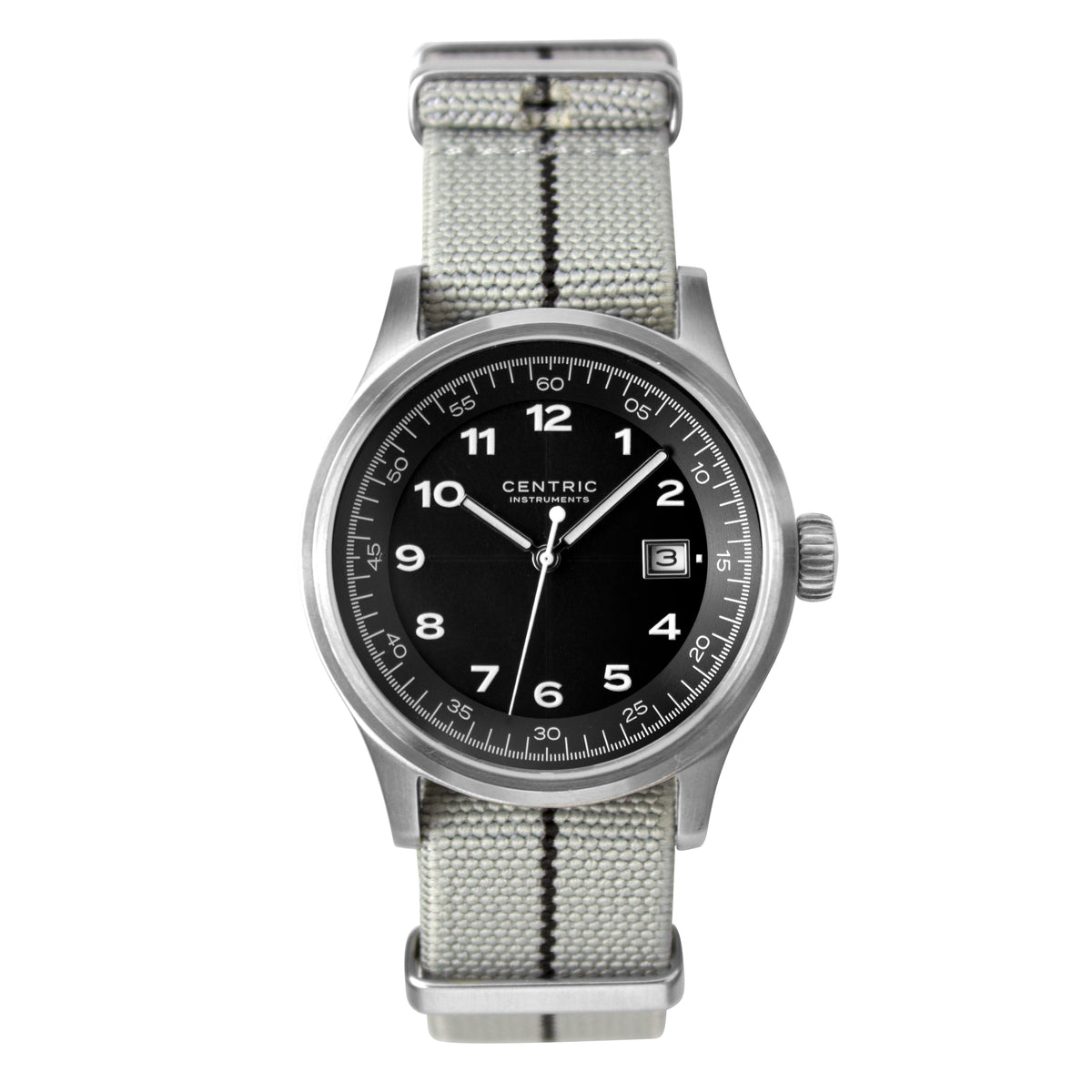 Field Watch MkII Classic (Black) - Nylon Strap – Centric Instruments
